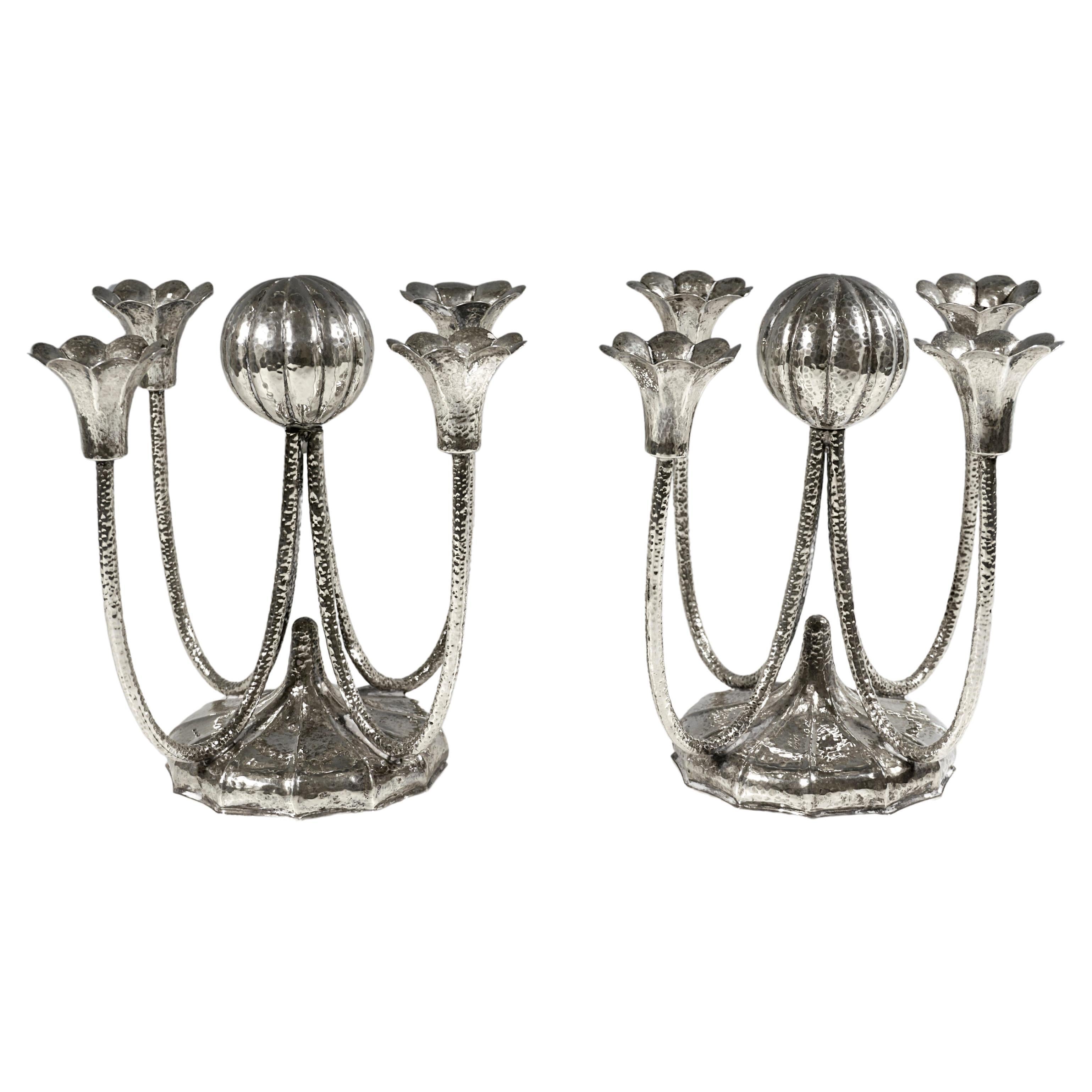E.G. Webster and Sons International Silver Co. Art Deco Pair of ...