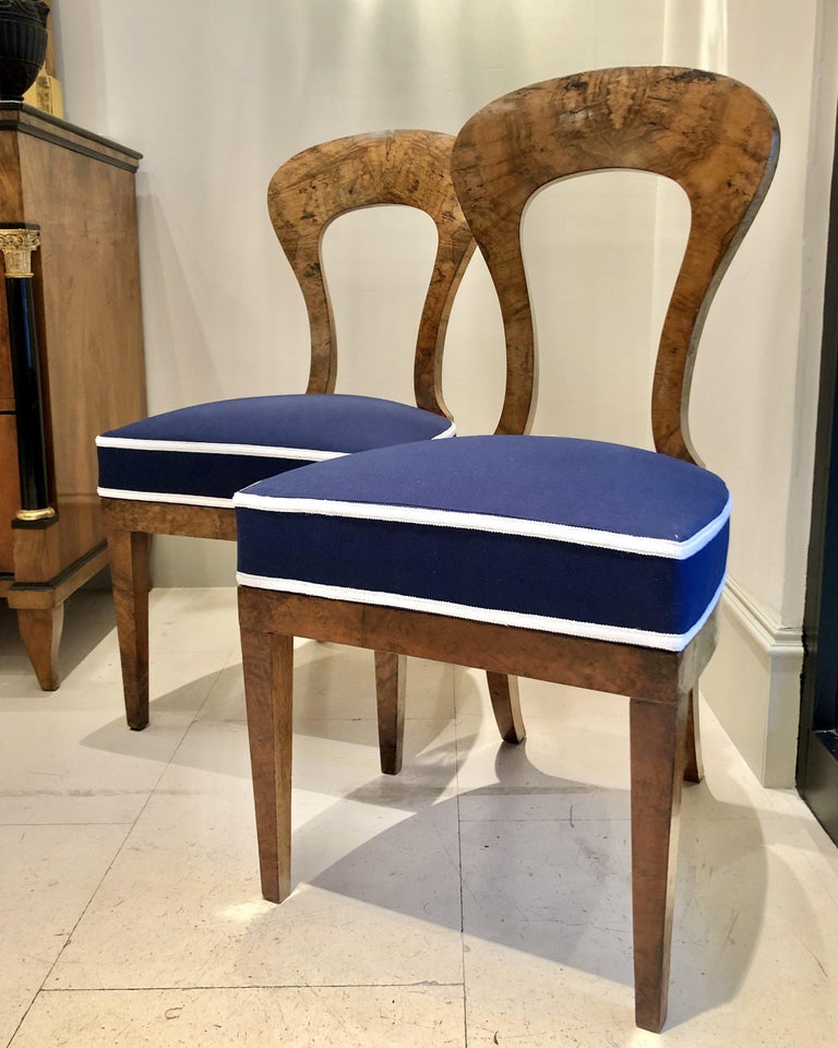 Pair of Viennese Biedermeier Walnut Burl Wood, Danhauser Workshop, 1825 ...