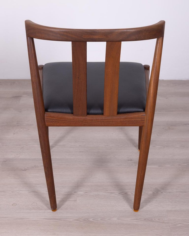 Pair of Vintage 60's Chairs in Teak Wood and Leather Danish Design For ...