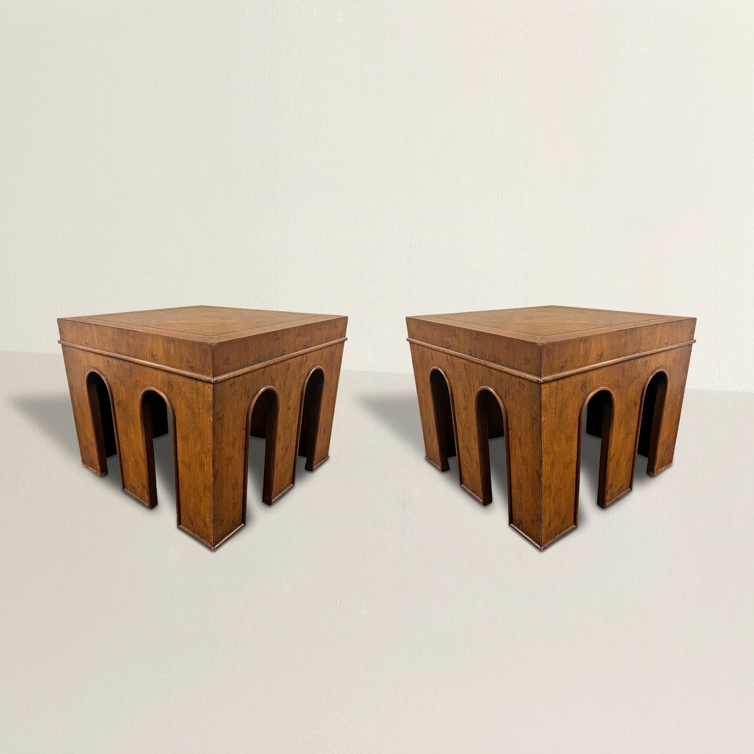 Pair of Vintage American Classically-Inspired Low Tables For Sale at ...