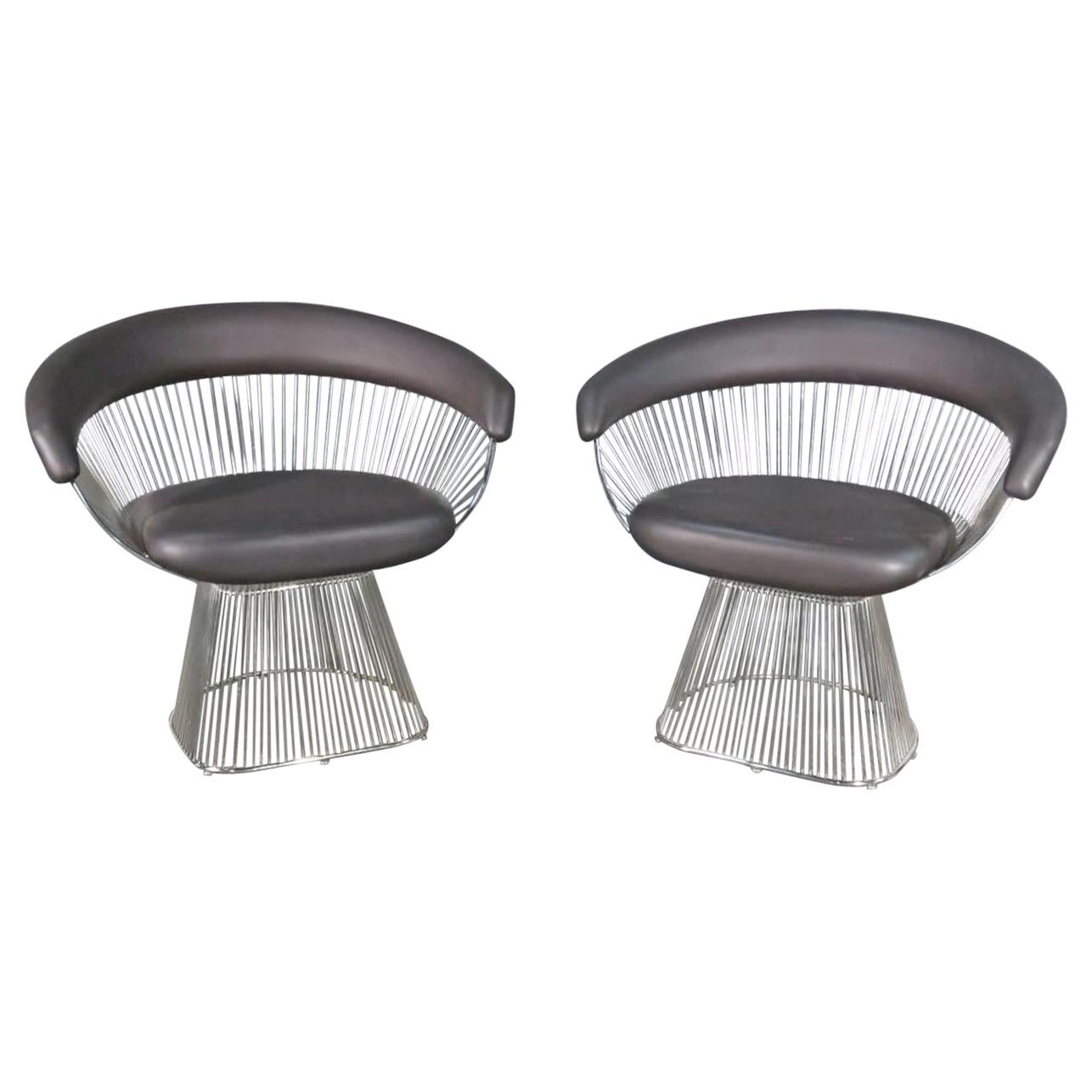 Bronze Throne chair and ottoman by Warren Platner at 1stDibs