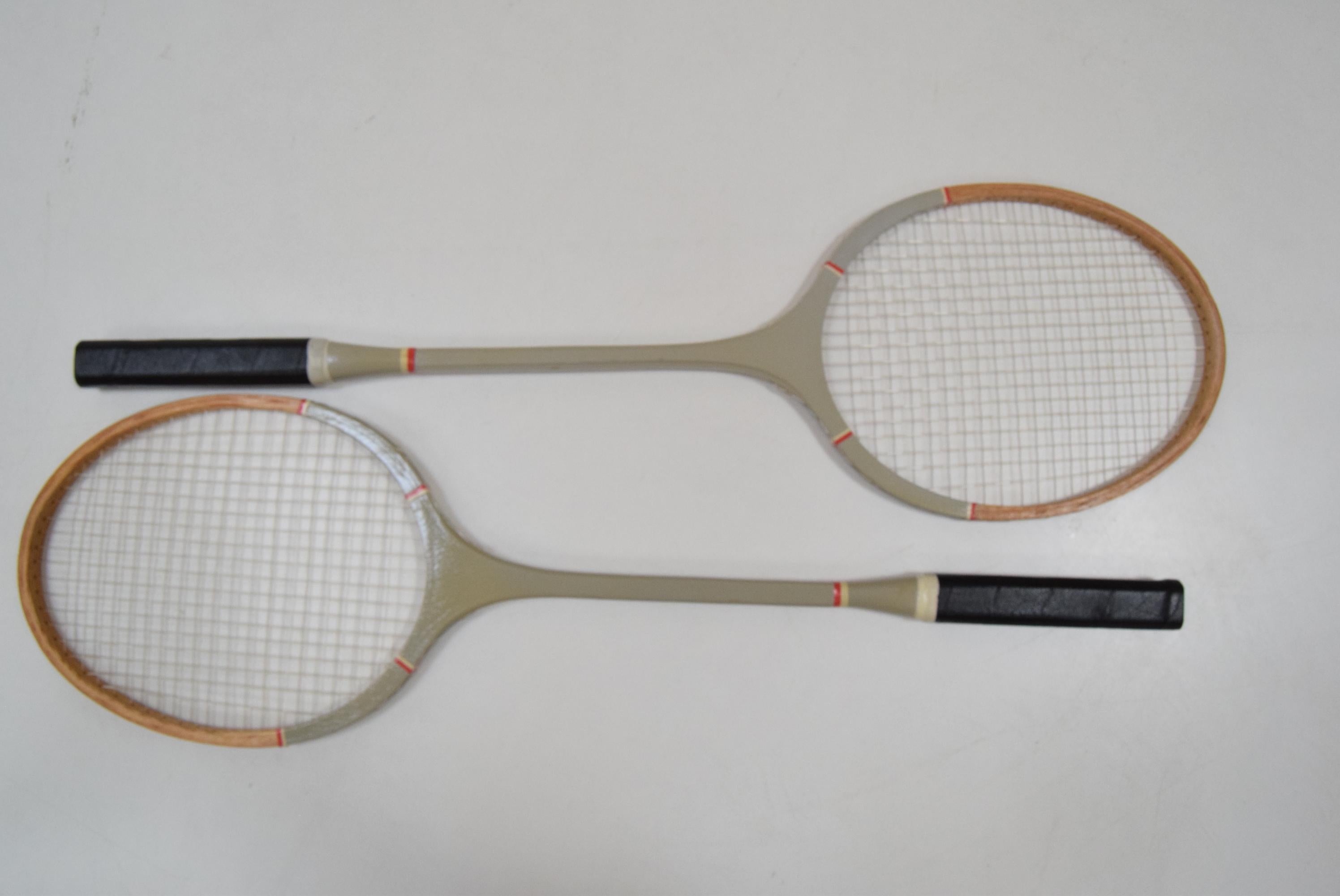 Pair of Vintage Badminton Rackets, circa 1970's at 1stDibs