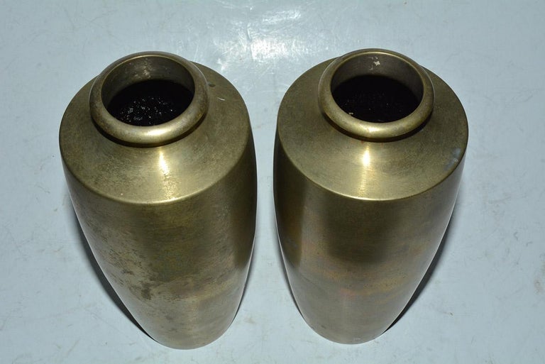 Pair of Vintage Chinese Brass Vases at 1stDibs | brass chinese vase ...