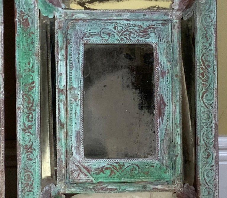 Pair of Vintage Copper Mirror at 1stDibs