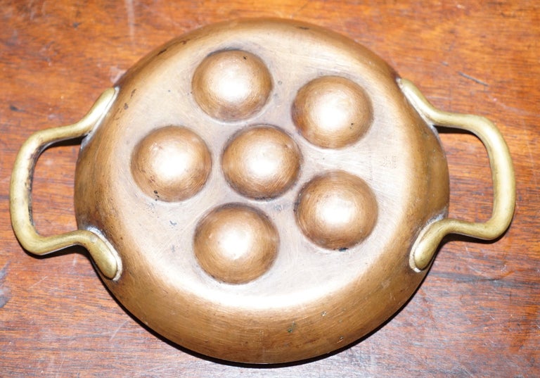 Pair of Vintage Culinox Copper Silver Plated Escargot Snail Pans Made ...