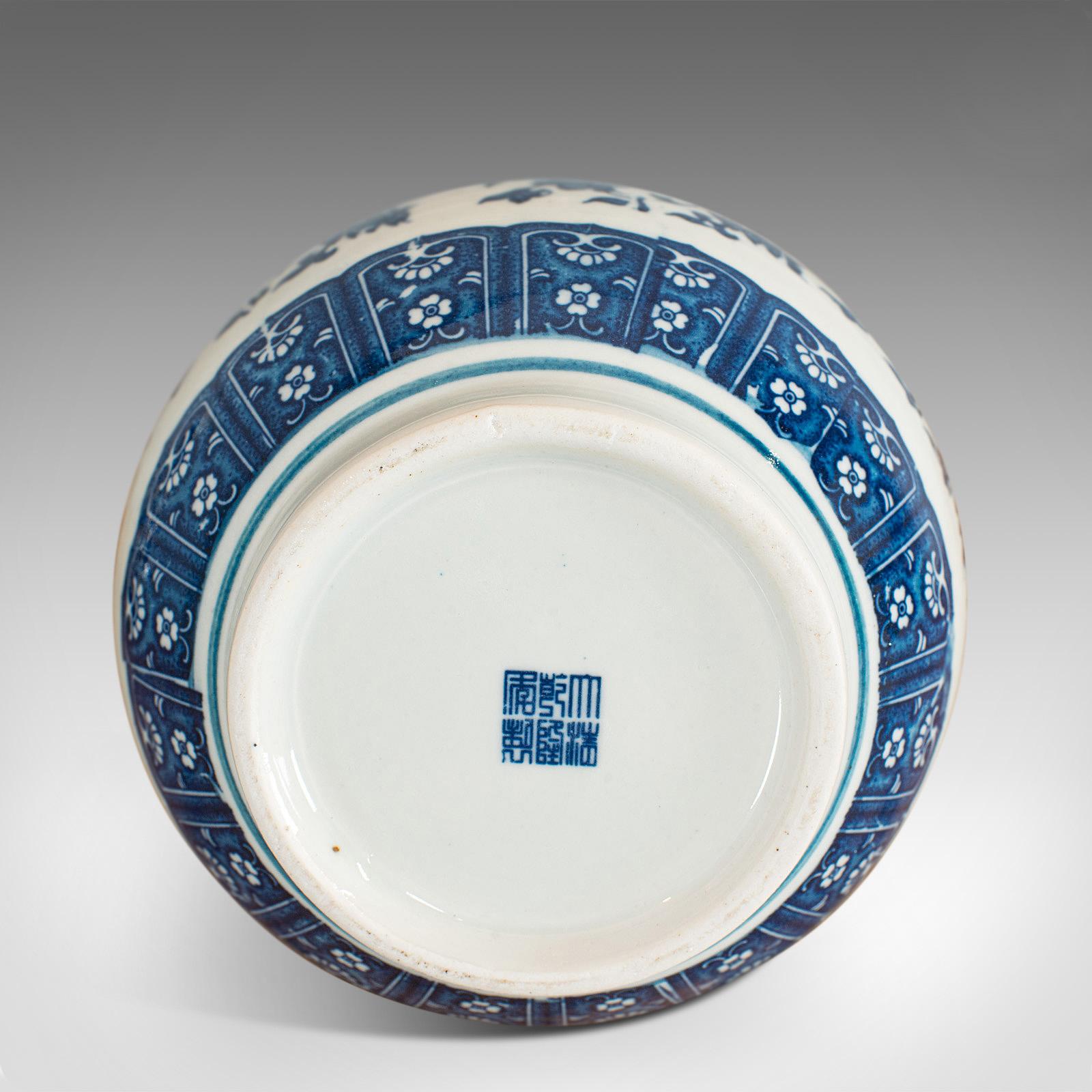 Pair of, Vintage Decorative Vases, Oriental, Ceramic, Baluster Urn ...