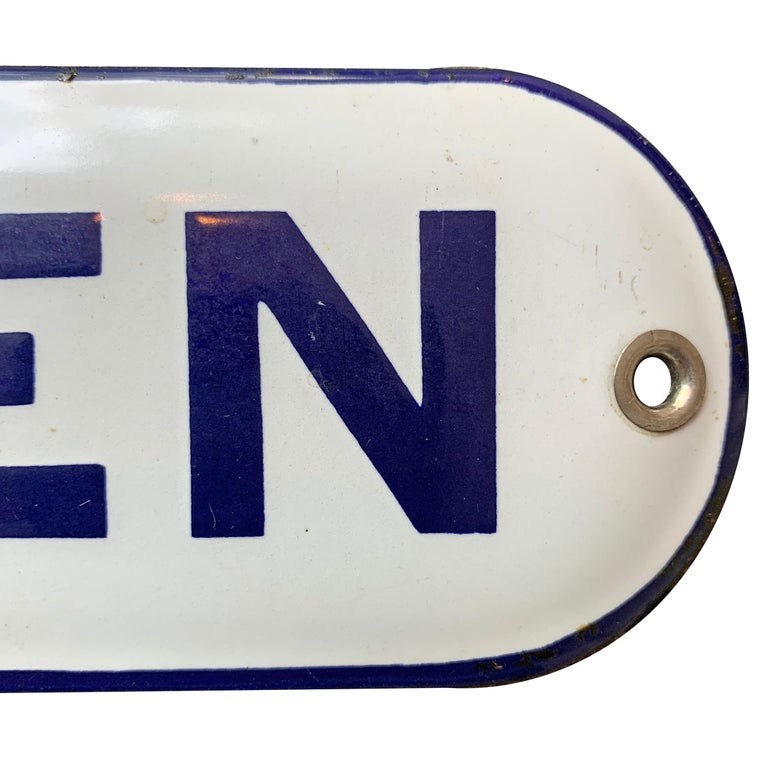 Pair of Vintage Enamel Restroom Signs at 1stDibs | vintage restroom ...