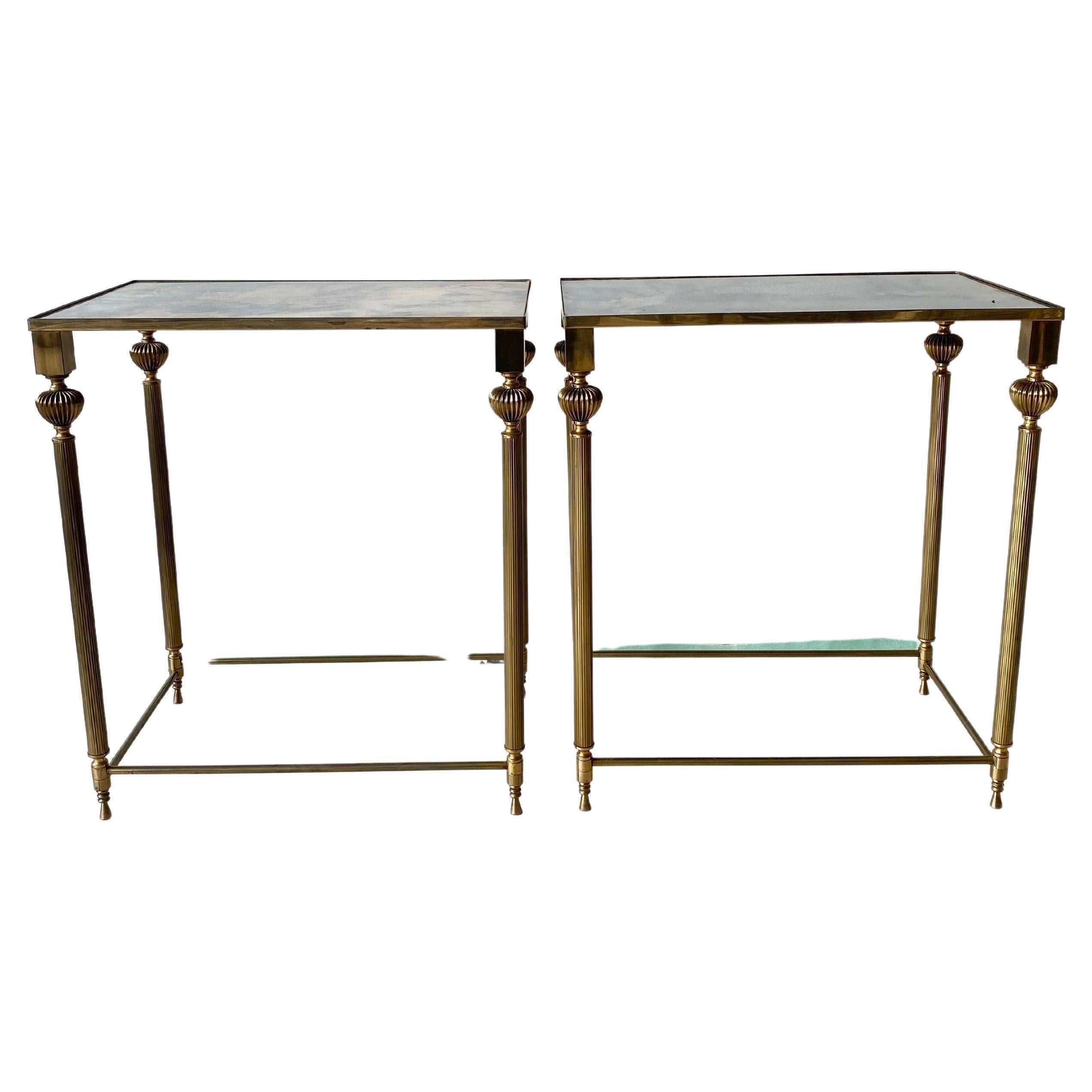 Pair of Brass Parrot Side Tables at 1stDibs