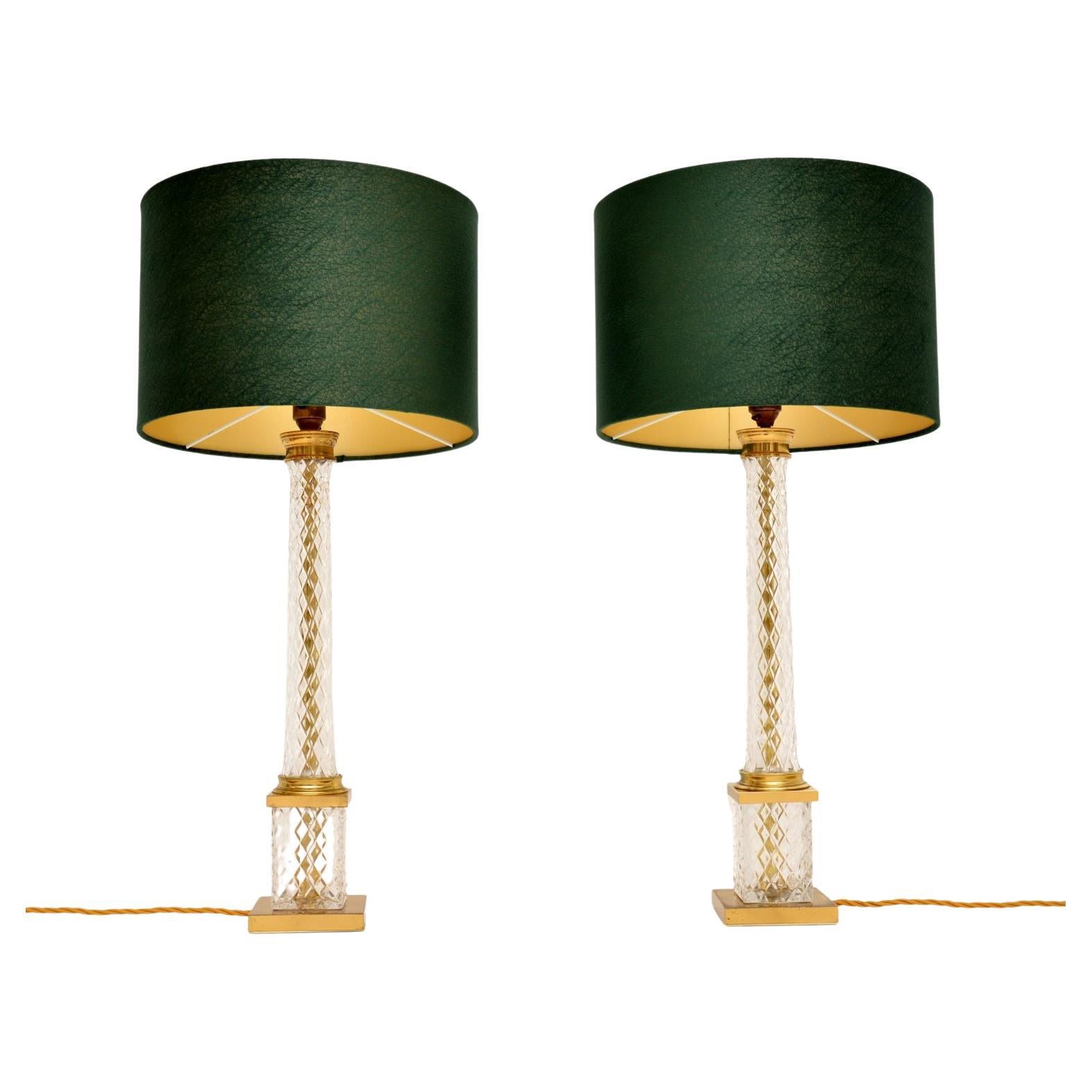 Vintage French Glass Lamp at 1stDibs