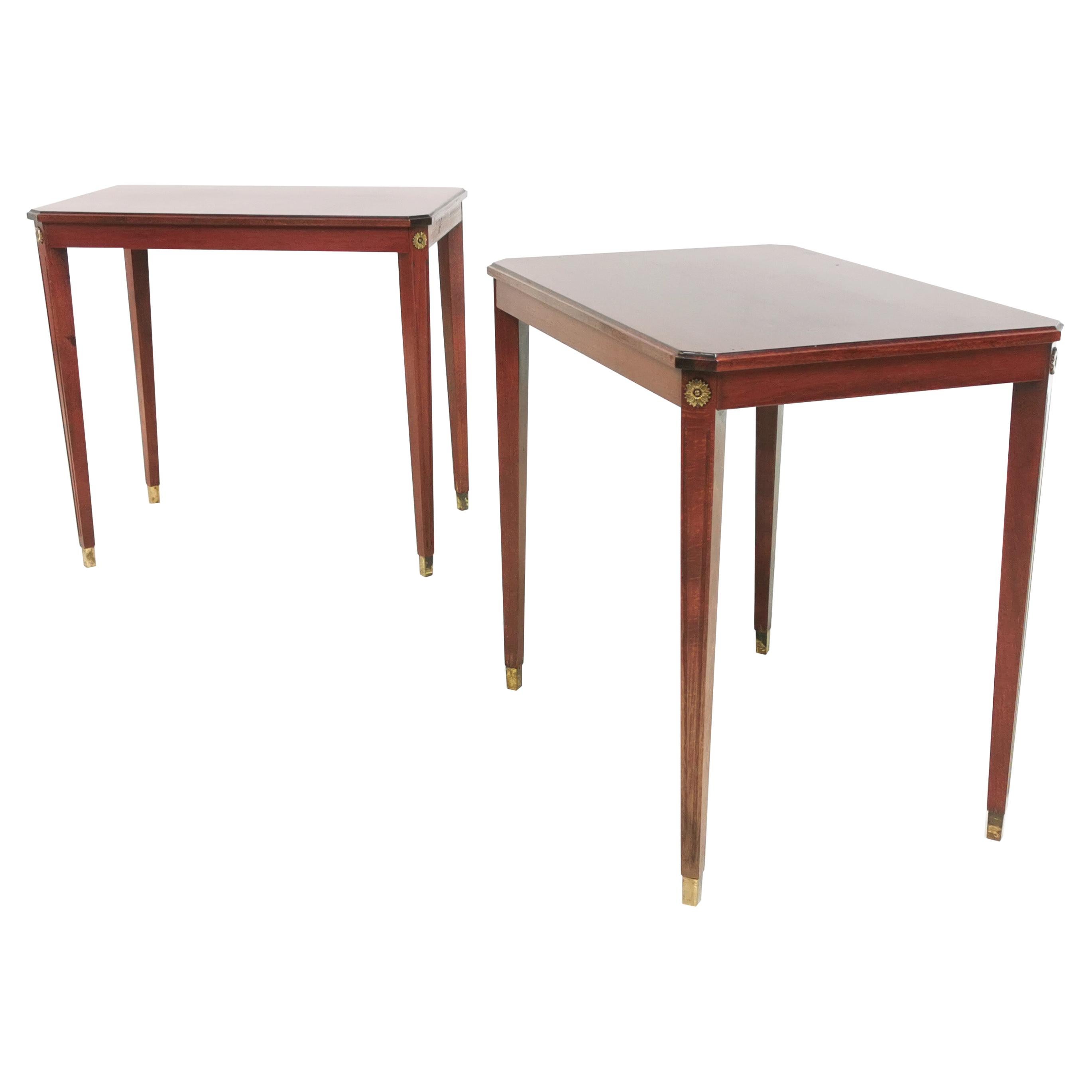 1990s Vintage Country French Style Black Rush Seat Barstools, a Pair ...