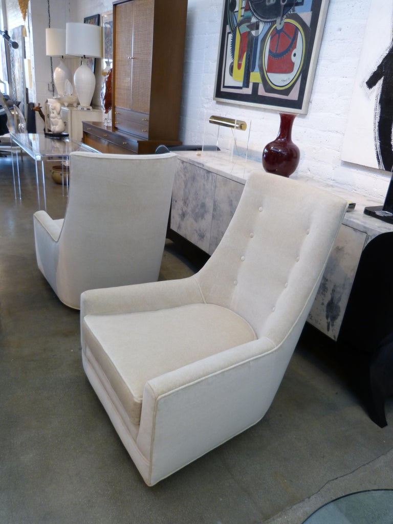 Pair of Vintage High Back Lounge Chairs at 1stDibs | ralph lauren barware