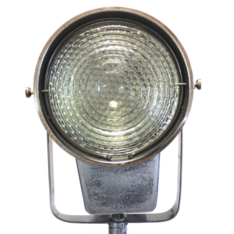 Pair of Vintage Industrial Stage Light Spotlight Floor Lamps New York ...