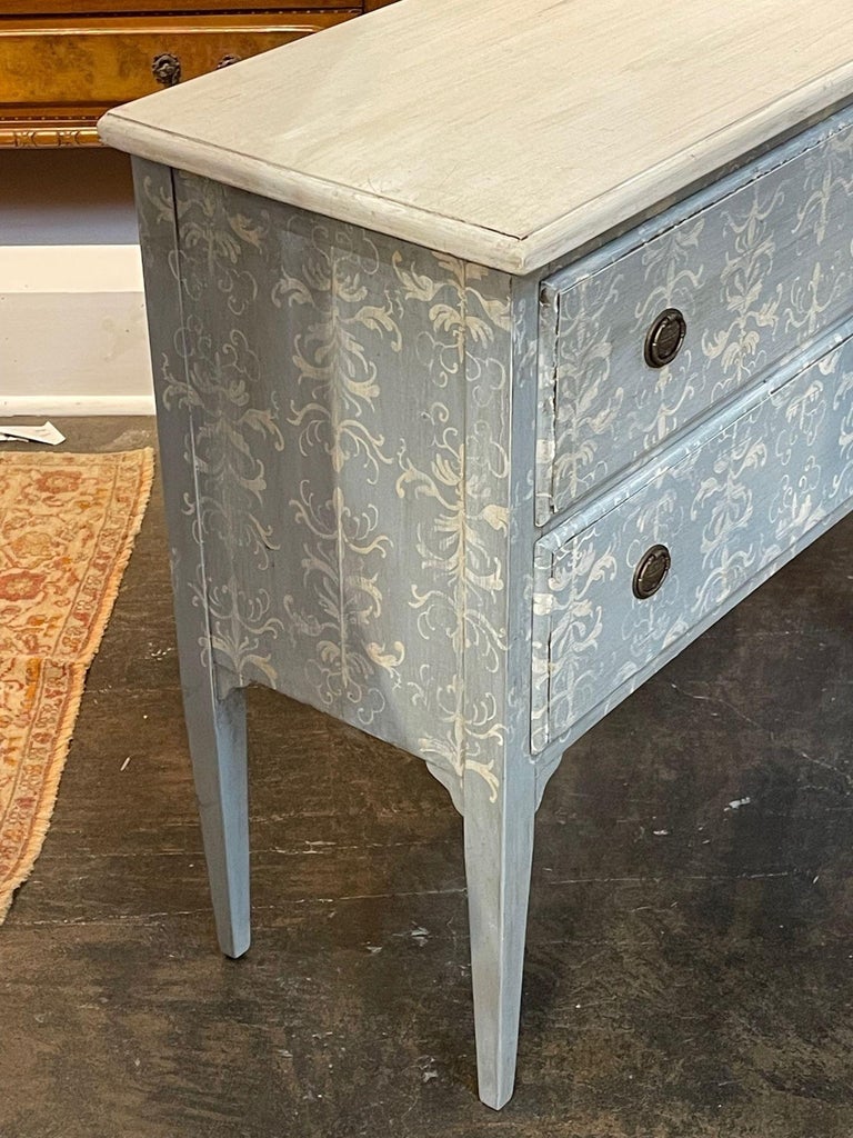 Pair of Vintage Italian Neo-Classical Hand Painted Chests For Sale at ...