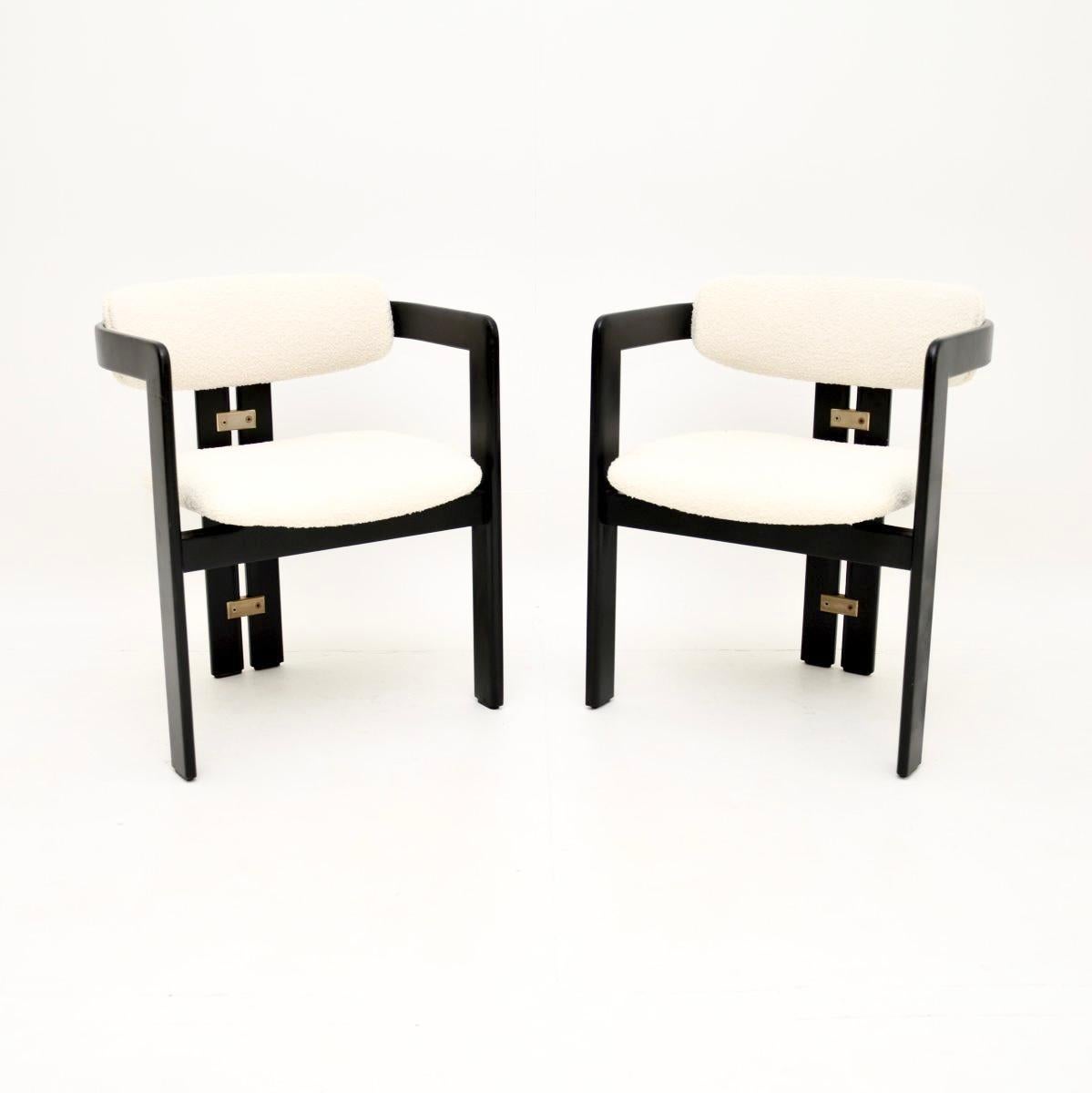 Pair of Vintage Italian Pamplona Chairs by Augusto Savini for Pozzi For ...