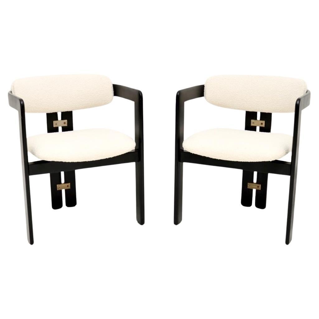 Pair of Vintage Italian Pamplona Chairs by Augusto Savini for Pozzi For ...