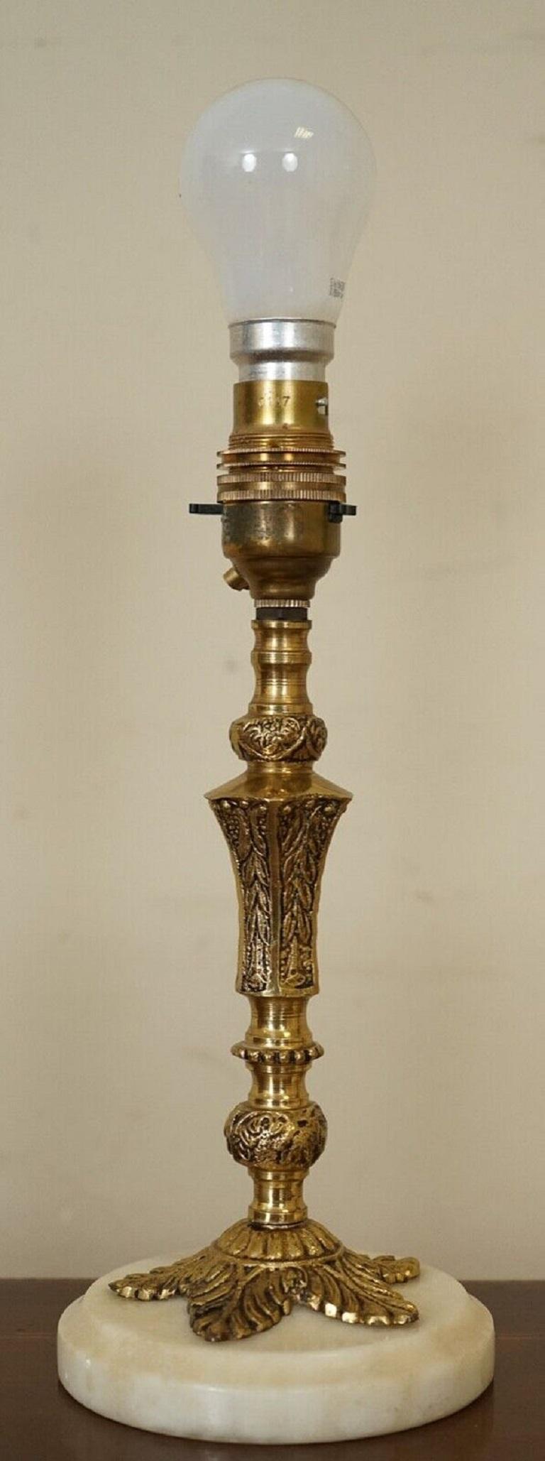 Pair of Vintage Italian Style Carved Brass and Onyx Lamps, 1960s For ...