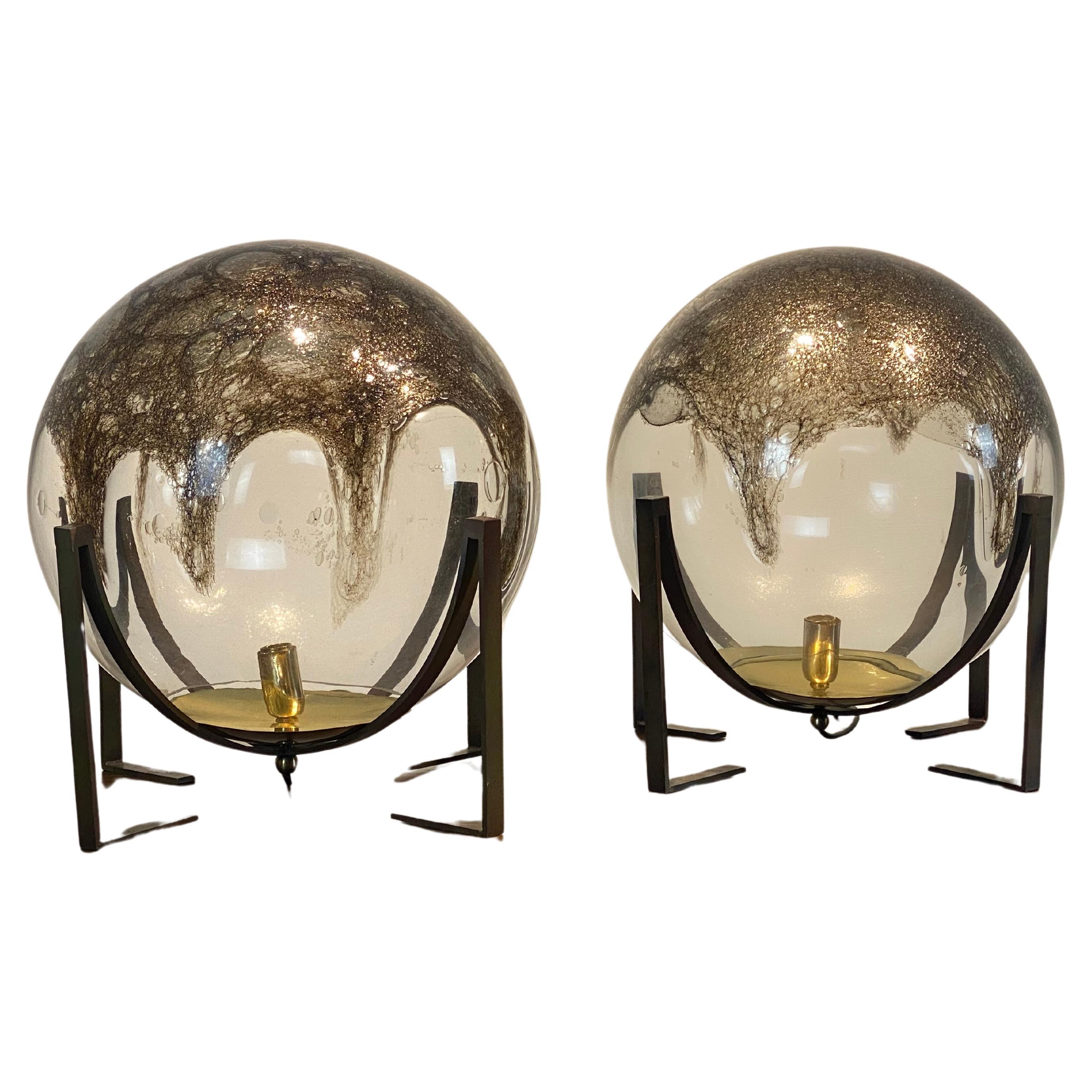 Pair of Vintage Italian Table Lamps For Sale at 1stDibs