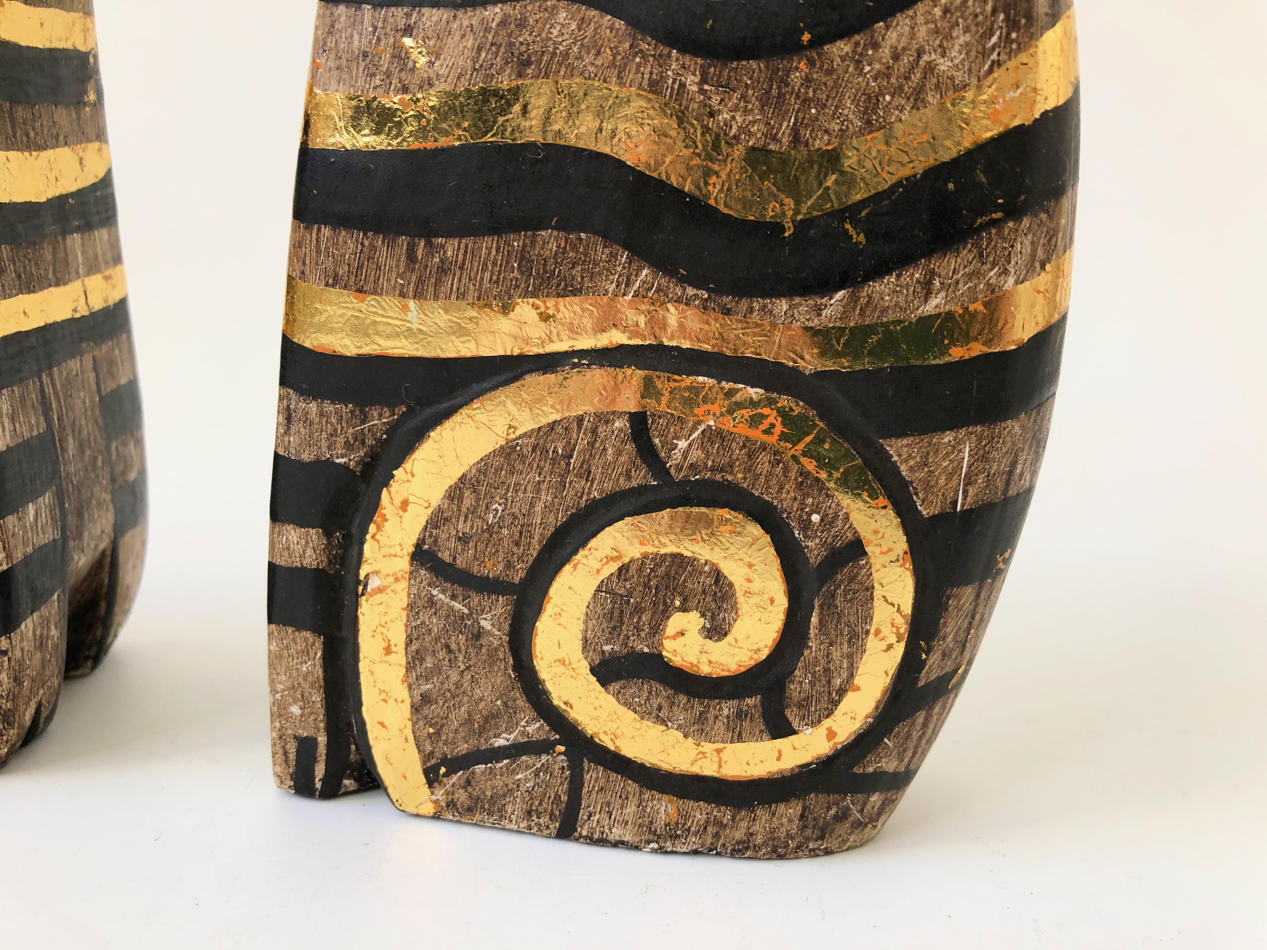 Pair of Vintage Laurel Burch Wood Cats at 1stDibs | laurel burch wooden ...