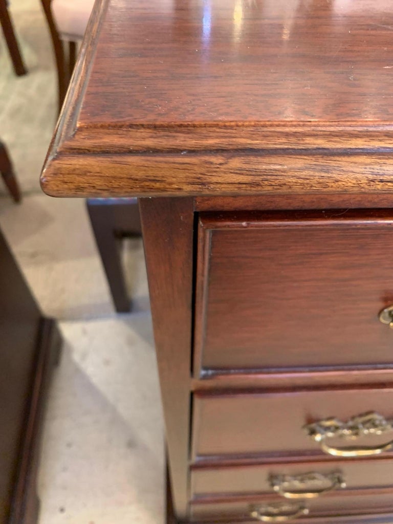 Pair of Vintage Mahogany Chippendale Style Bachelor Chests For Sale at ...