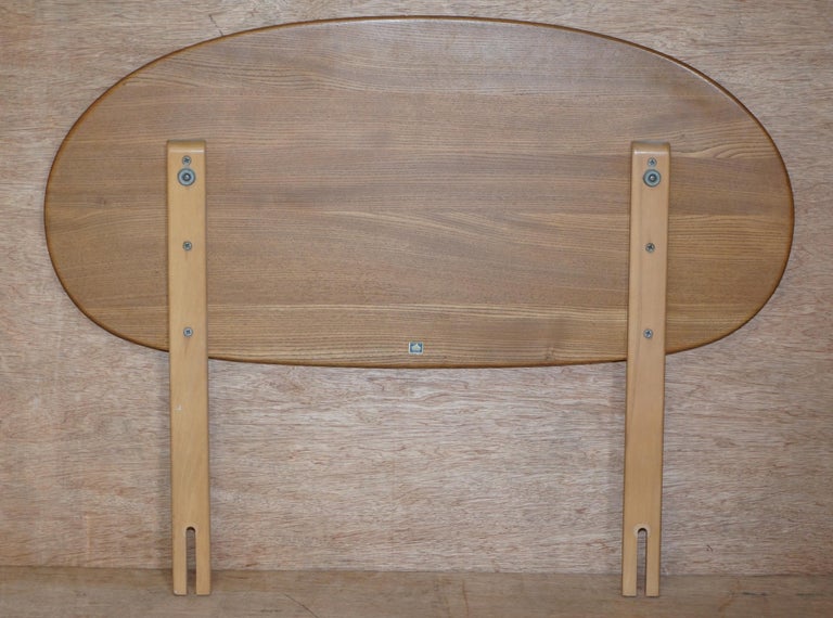 Pair of Vintage Mid-Century Modern Ercol G Plan Solid Elm Single Bed ...