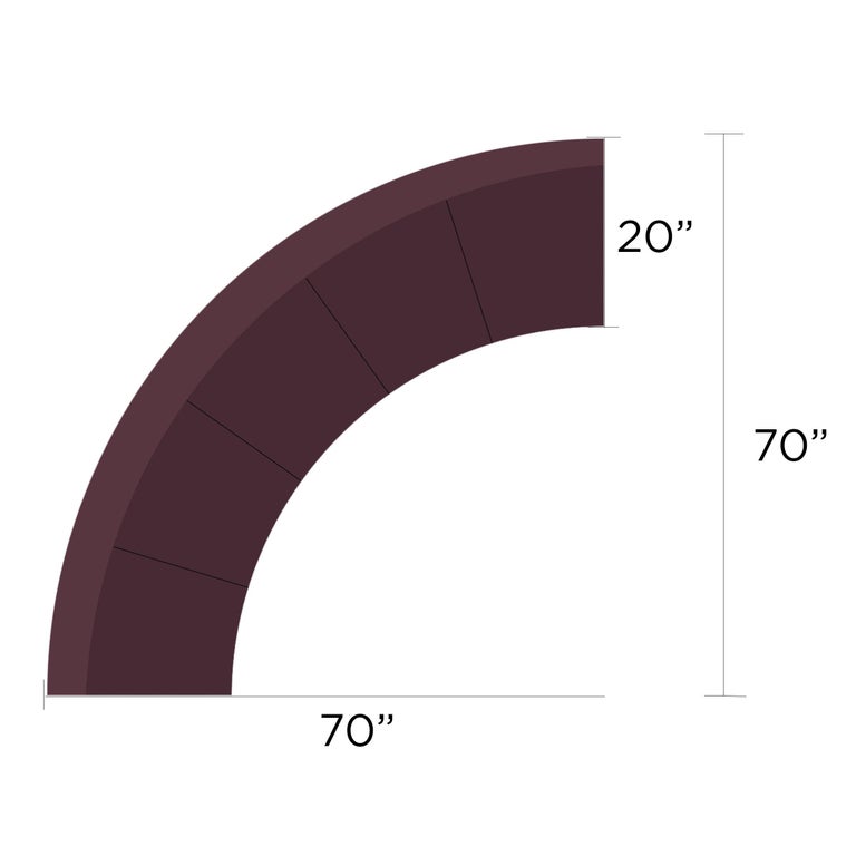 Pair of Vintage Monumental Curved Benches For Sale at 1stDibs | curved ...