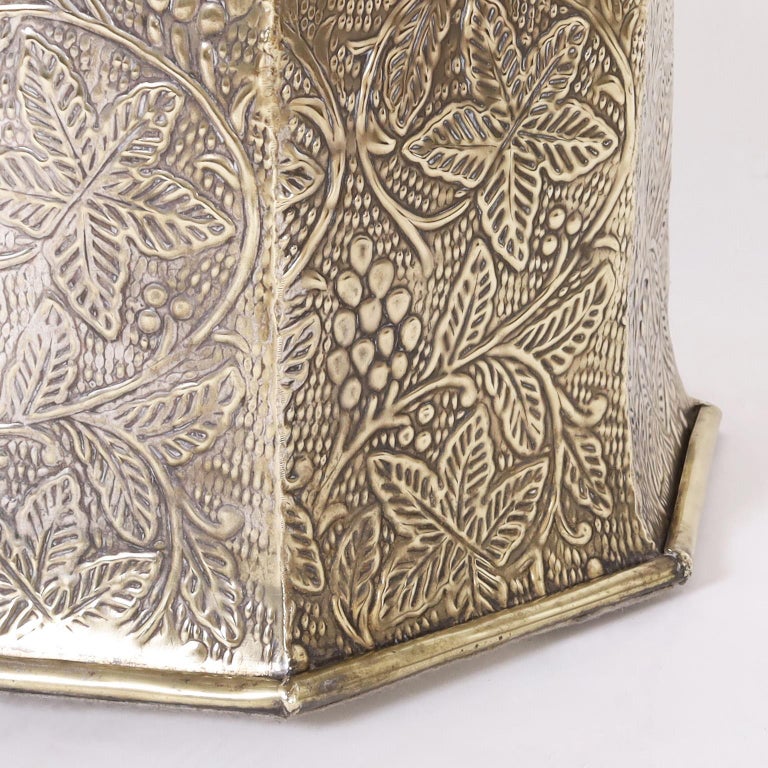 Pair of Vintage Moroccan Tin Storage Bins or Stands For Sale at 1stDibs