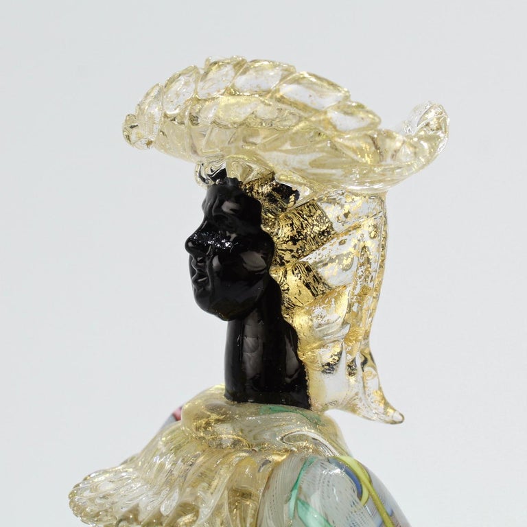 Pair of Vintage Murano Glass Lady and Gentleman Figurines at 1stDibs ...
