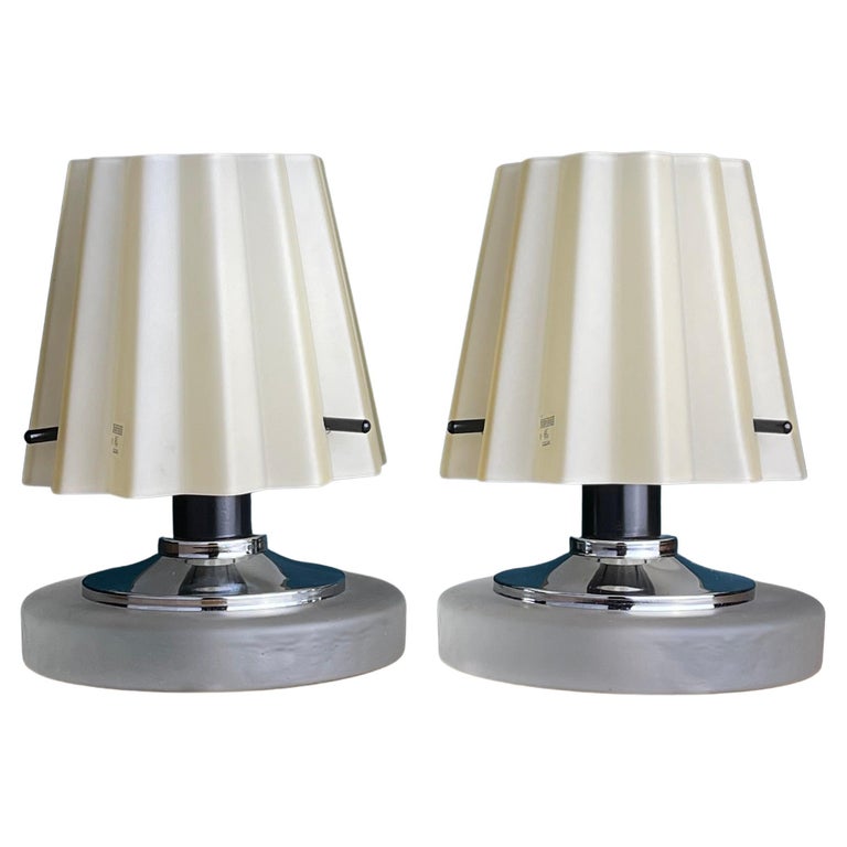 Pair of Vintage Murano Night Table Lamps Vetri Murano, Italy, 1980s For ...