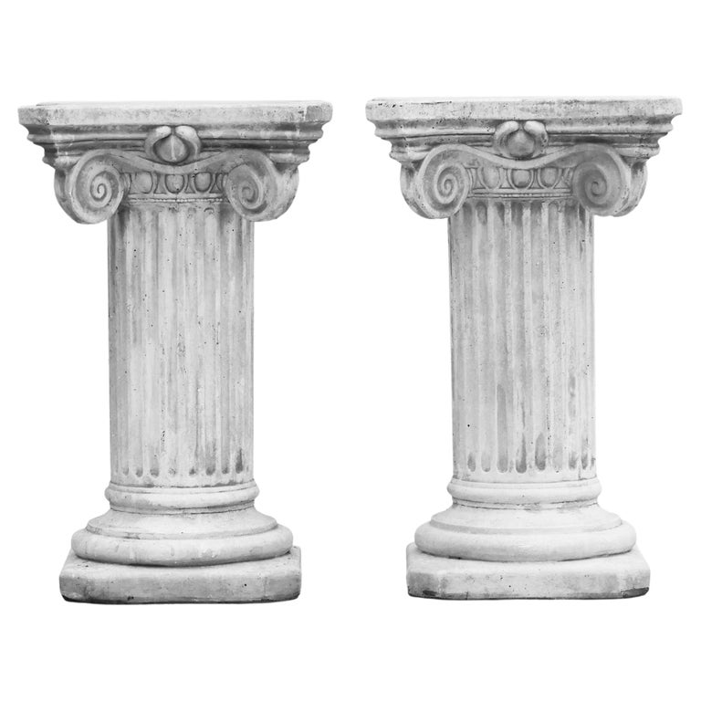 Pair of Vintage Neoclassical Columns at 1stDibs