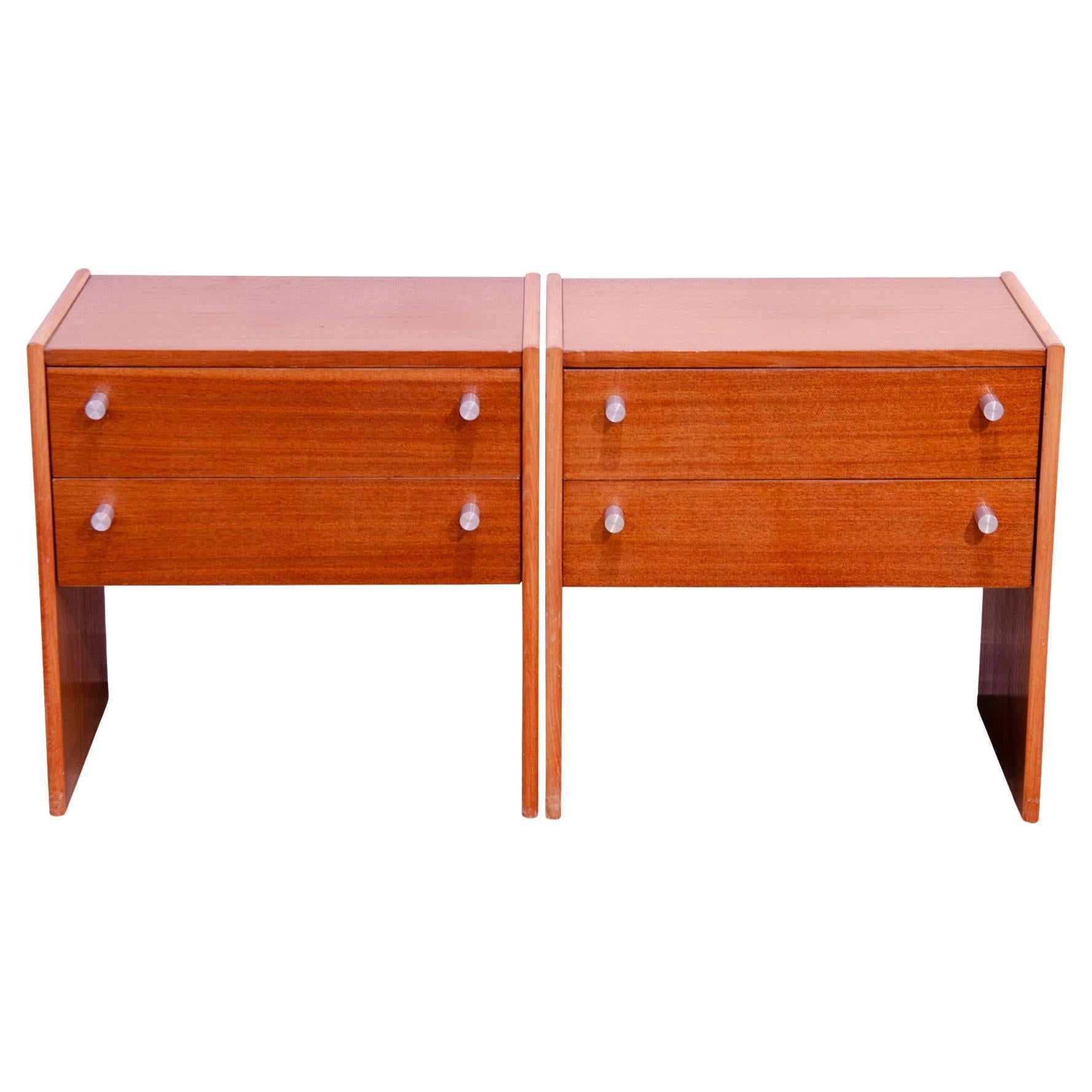 Pair of Vintage night stands, chest of drawers, UP Závody, 1980´s For ...