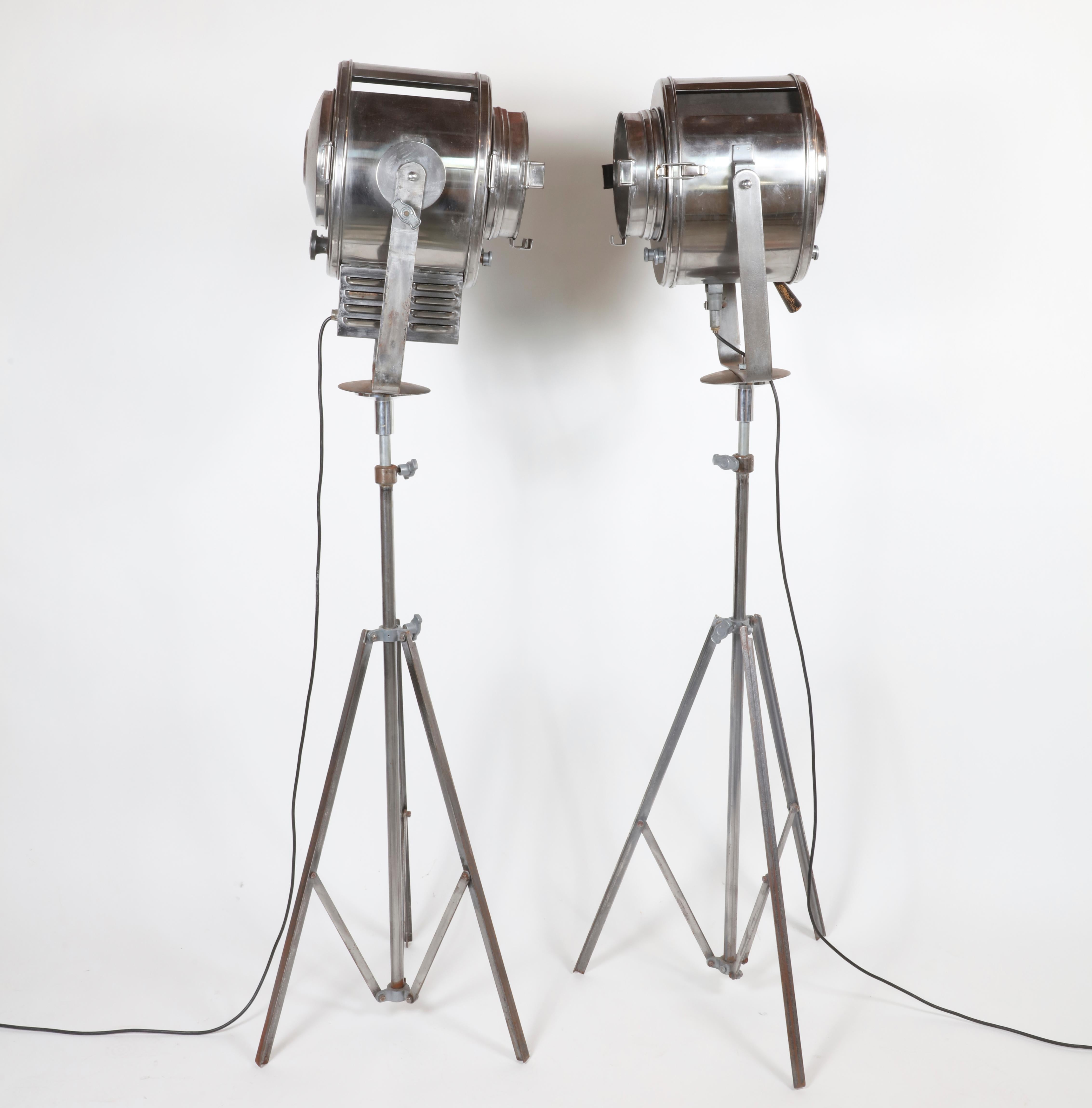 Pair of Vintage Parisian Movie Set Lights at 1stDibs