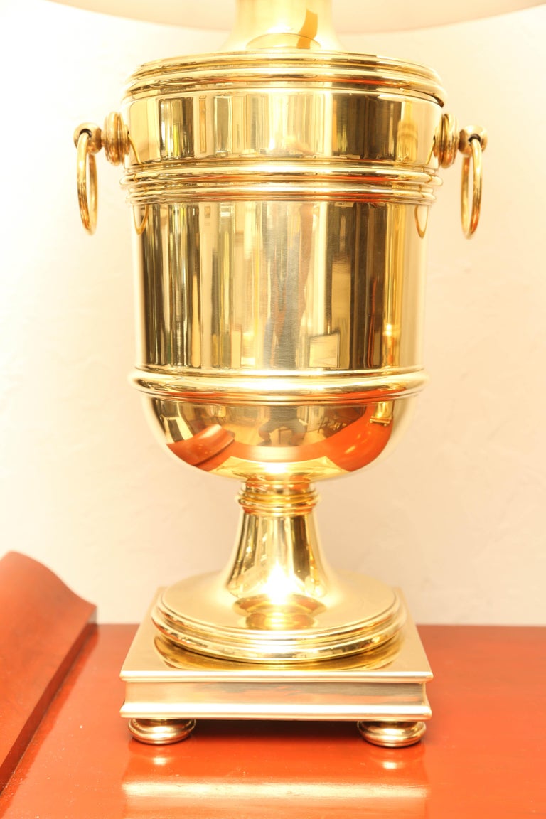 Pair of Vintage Ralph Lauren Brass Urn Style Lamps at 1stDibs