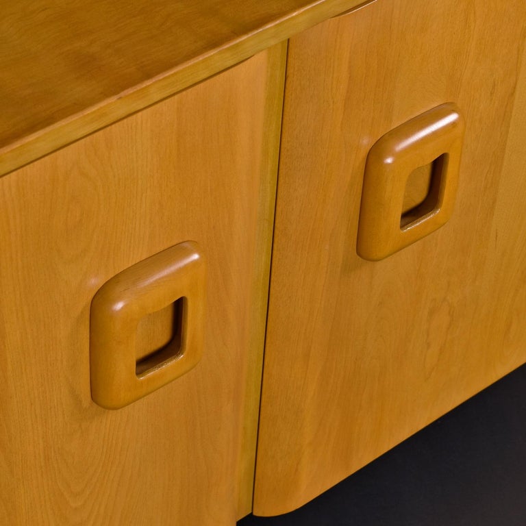 Pair of Vintage Restored Solid Maple Heywood Wakefield Wheat Bookcase ...