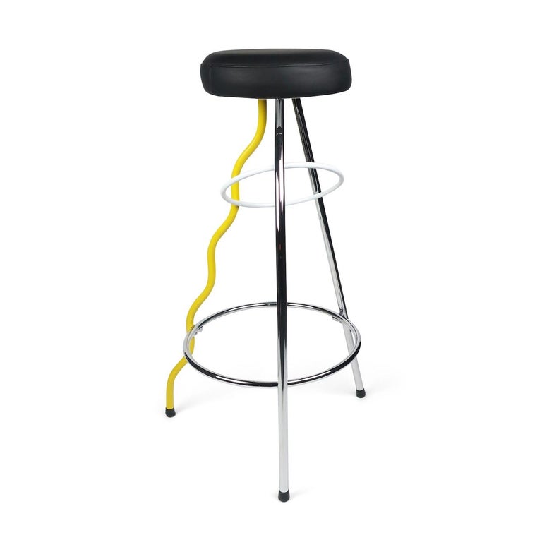 Pair of Vintage Yellow Duplex Bar Stools by Javier Mariscal for BD ...