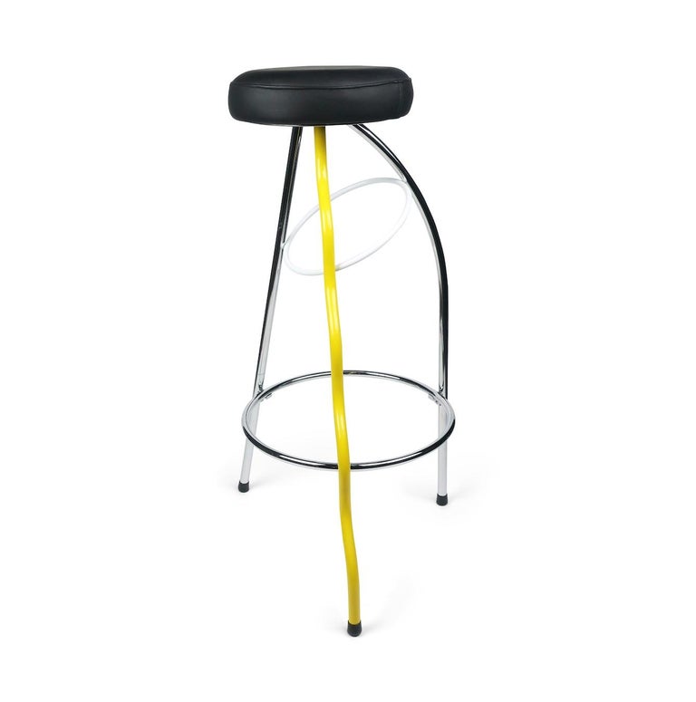 Pair of Vintage Yellow Duplex Bar Stools by Javier Mariscal for BD ...