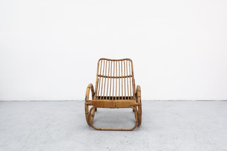 Pair of Vittorio Bonacina Bamboo Lounge Chairs For Sale at 1stDibs
