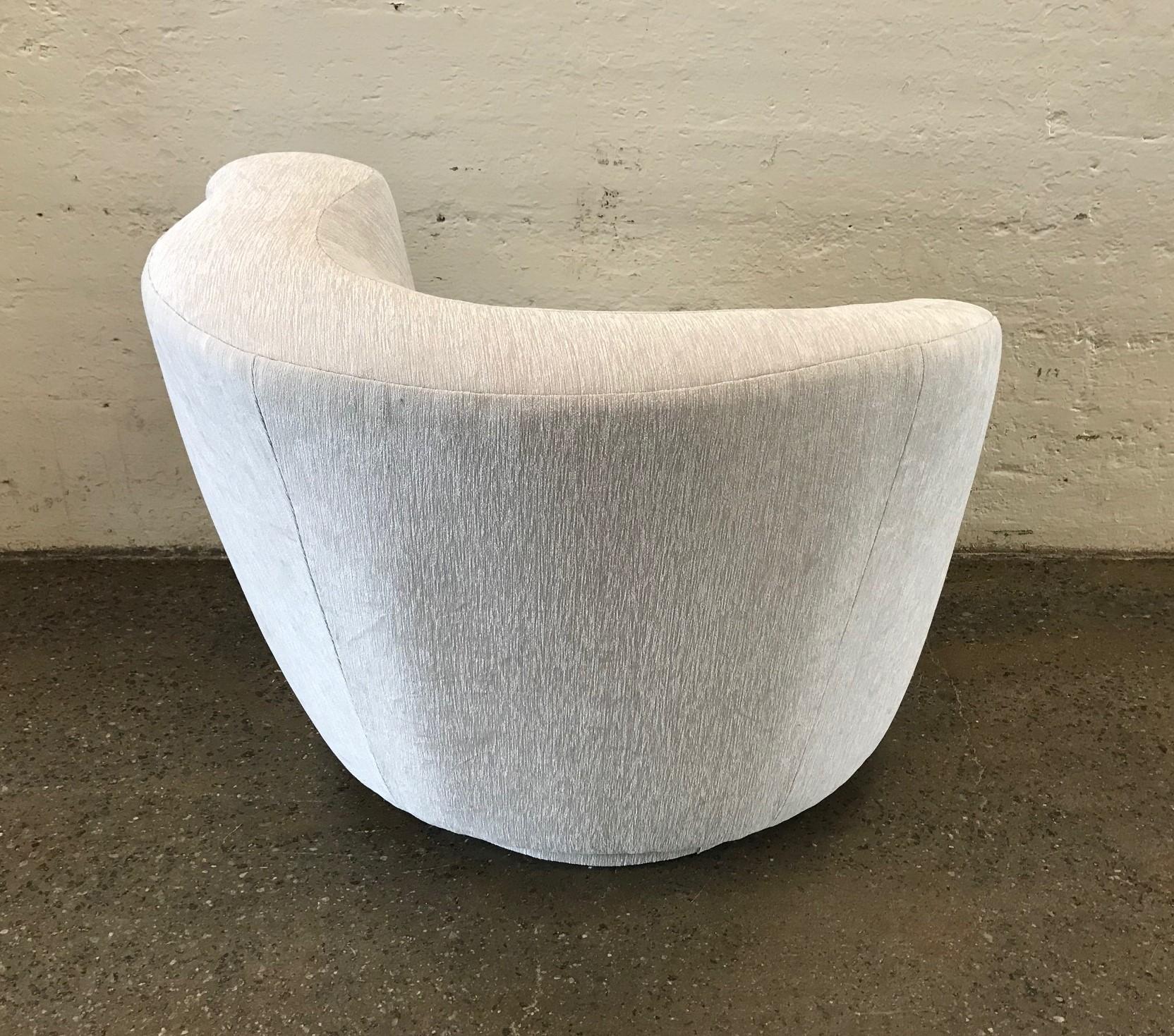 Pair of Vladimir Kagan Corkscrew Swivel Chairs at 1stDibs