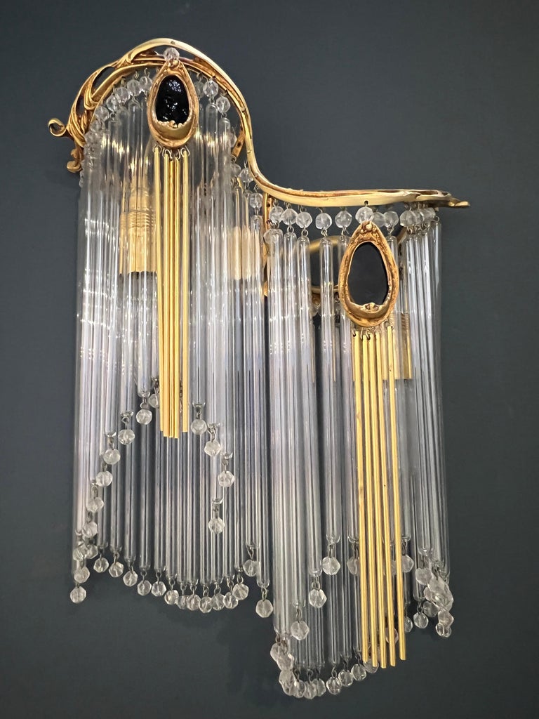 Pair of Wall Lamp Art Nouveau in the Style of Hector Guimard For Sale ...