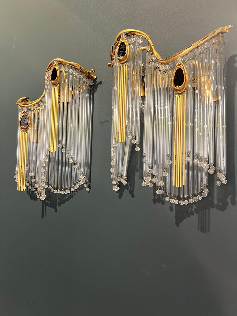Pair of Wall Lamp Art Nouveau in the Style of Hector Guimard For Sale ...