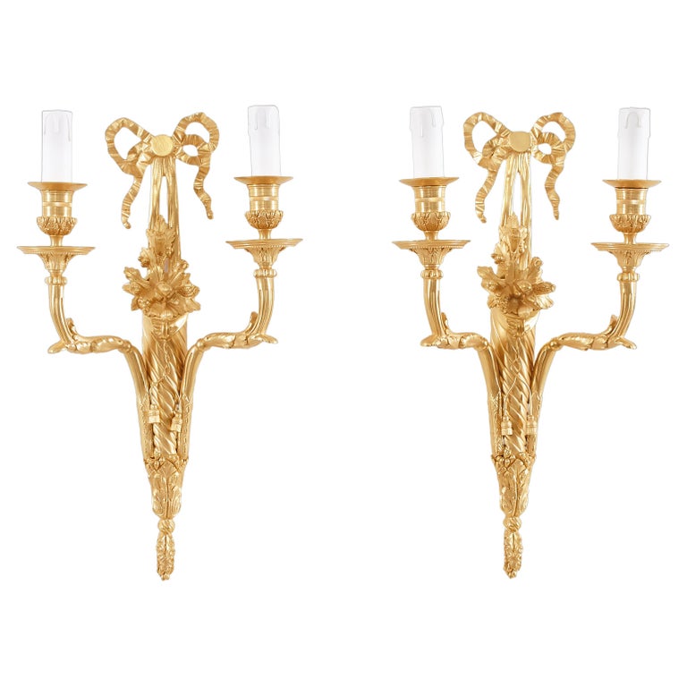 Pair of Wall Lights 19th Century Louis XVI For Sale at 1stDibs