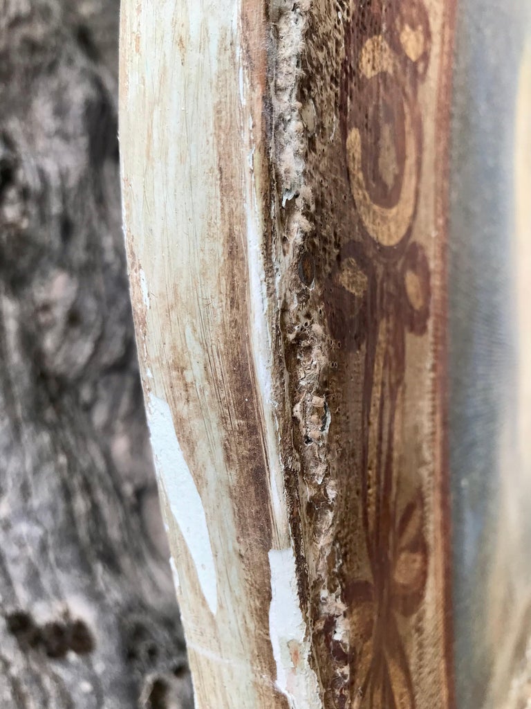 Pair of Wall-table-floor Hand Painted Double Paneled Screens of ...