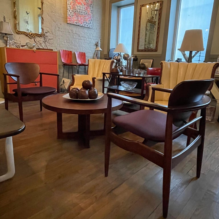 Pair of Walnut Armchairs By Finn Juhl For John Stuart at 1stDibs
