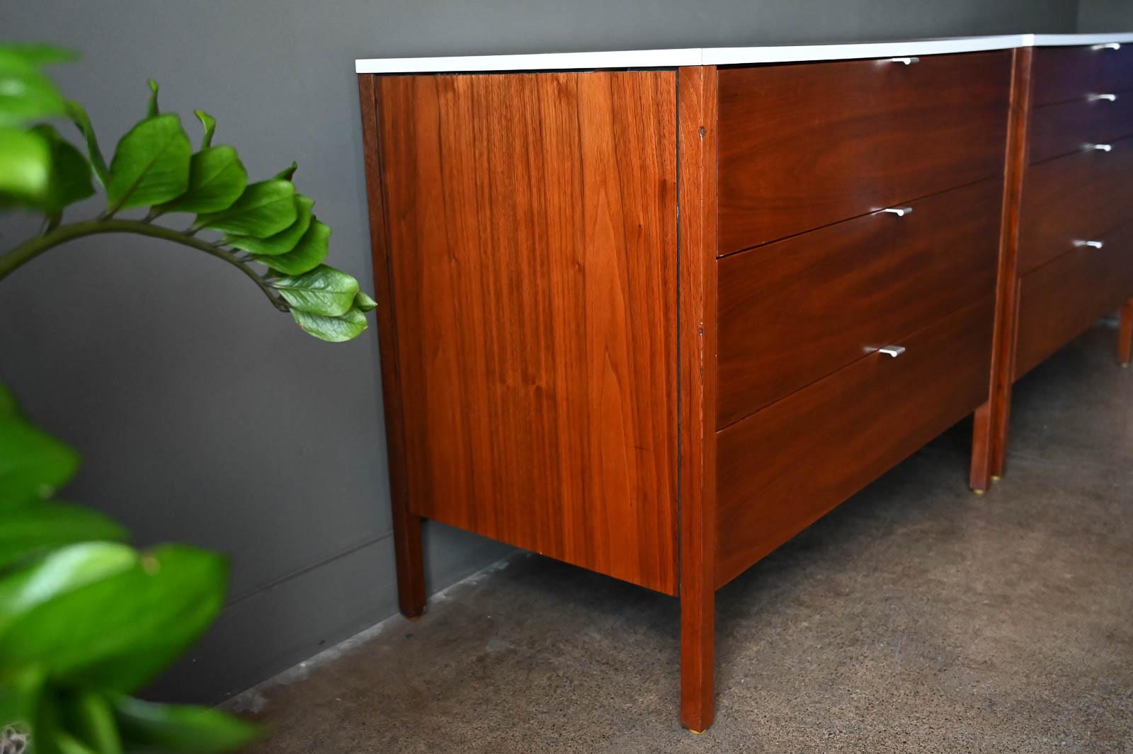 Pair of Walnut Cabinets by Florence Knoll, ca. 1960 For Sale at 1stDibs