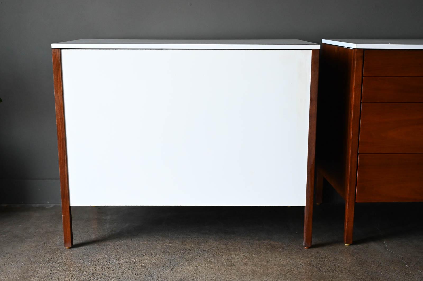 Pair of Walnut Cabinets by Florence Knoll, ca. 1960 For Sale at 1stDibs