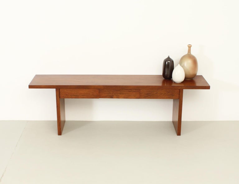 Pair of Walnut Consoles by Jordi Vilanova, Spain, 1960s For Sale at 1stDibs