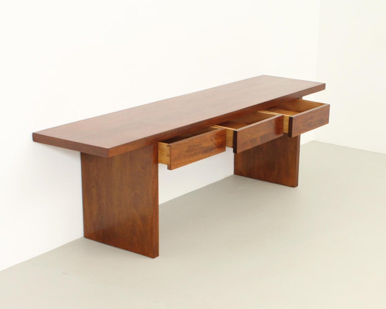 Pair of Walnut Consoles by Jordi Vilanova, Spain, 1960s For Sale at 1stDibs