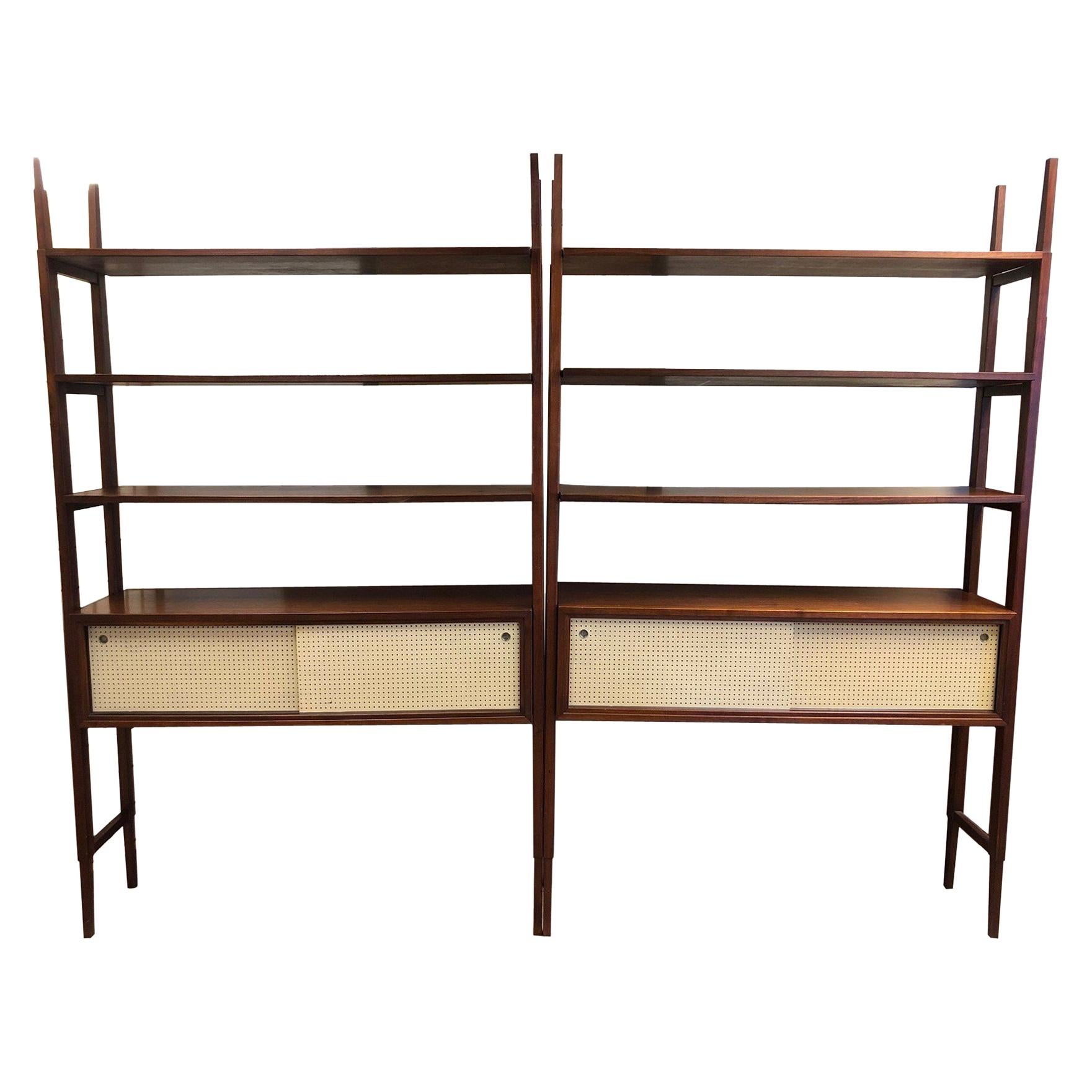 1950s Iron Room Dividers Shelves by Freda Diamond For Sale at 1stDibs