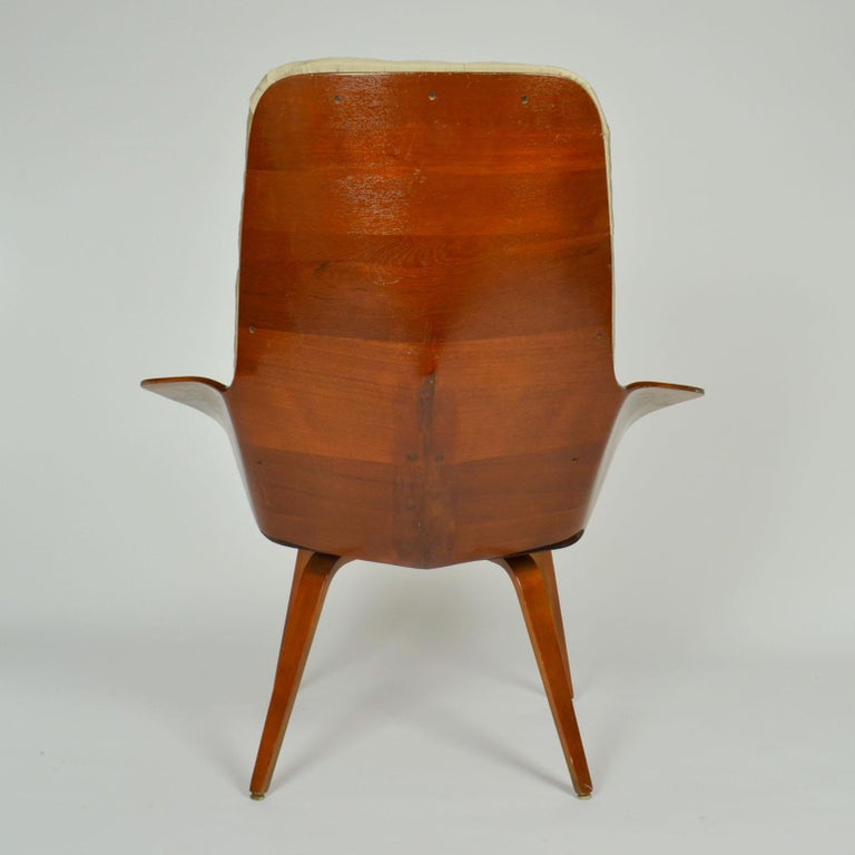 Pair of Walnut Plywood 'Mrs' Lounge Chair by George Mulhauser for ...