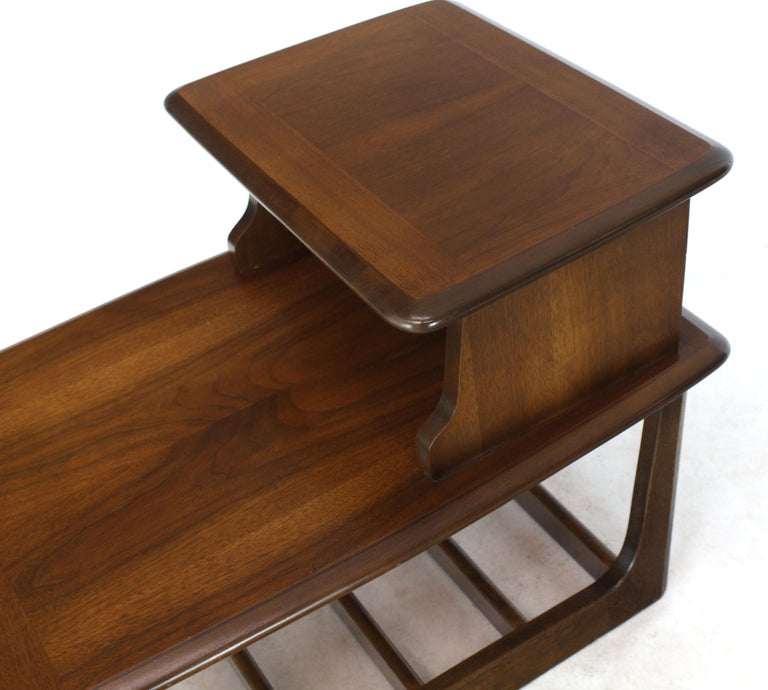 Pair of Walnut Step End Side Step Tables at 1stDibs | step tables for sale