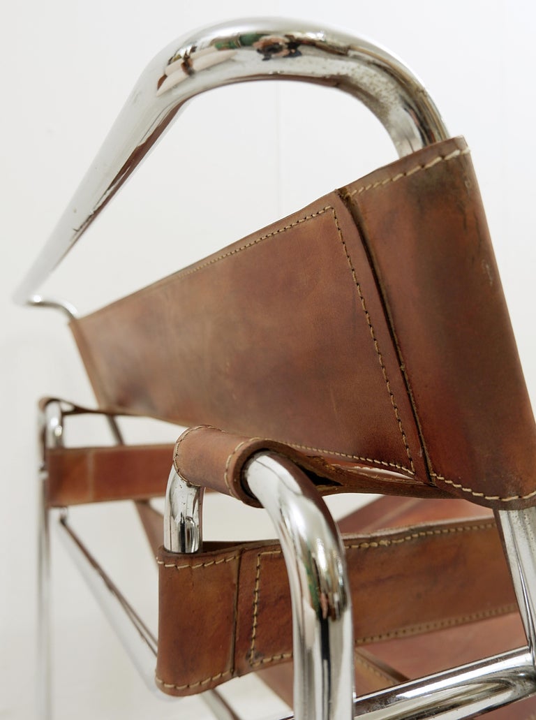 Pair of "Wassily" Chairs by Marcel Breuer, Produced by Cassina, 1980s ...